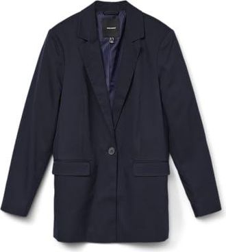 Vero Moda Vmnila Ls Slim Noos, Blazer Bleu Marine, 40 Femmes
