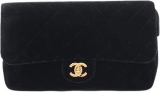 Chanel Pochette en tissu Vintage Pre-owned - Femme - Pre-owned - Noir - Taille: ONE Size