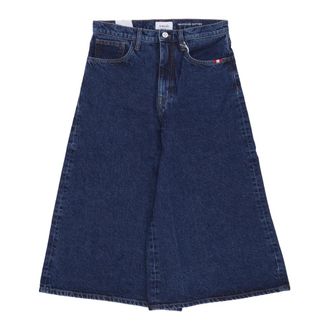 Amish Light Stone Denim Jeans - - Shorts - Damen - Blau - W25