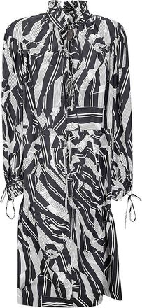 Dries Van Noten Robe Au Genou - Noir