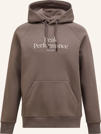 Peak Performance M Original Hood Kapuzensweatshirt braun