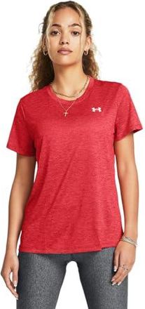 Under Armour Tech SSC-Twist, T-shirt de sport respirant pour femmes, T-shirt manches courtes &agrave; col rond