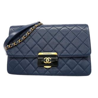 Chanel Sac bandouli&egrave;re vintage doccasion - Femme - Pre-owned - Bleu - Taille: ONE Size