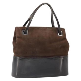 Ferragamo Pre-owned Wildlederhandtasche - - Pre-owned - Damen - Braun - ONE SIZE