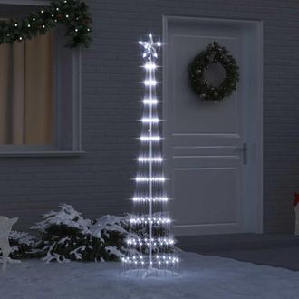 Festnight Led Weihnachtsbaum Outdoor 190 cm 230 LEDs, Weihnachtsbaum Aussen Metall, Beleuchteter Tannenbaum Au&szlig;en Weihnachtsbaum Beleuchtung Kegelform Weihnacht