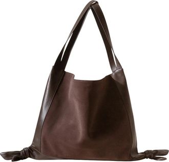 Hereu Femme, Sacs, Brun, Taille: ONE Size Cador Suede Slouchy Shoulder Bag