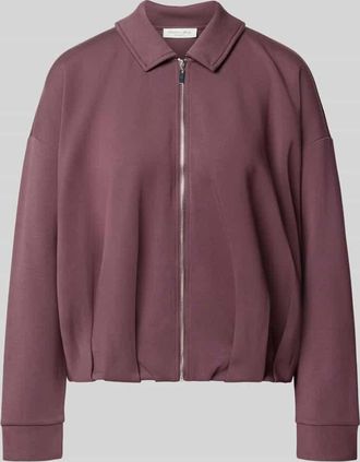 Christian Berg Sweatjacke mit Umlegekragen