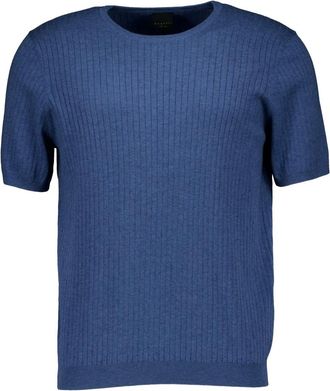 Bugatti Homme, Tops, Bleu, Taille: XL T-Shirt &agrave; manches courtes