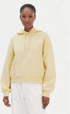 Tommy Hilfiger Sweatshirt Corp Logo WW0WW47832 Gelb Regular Fit