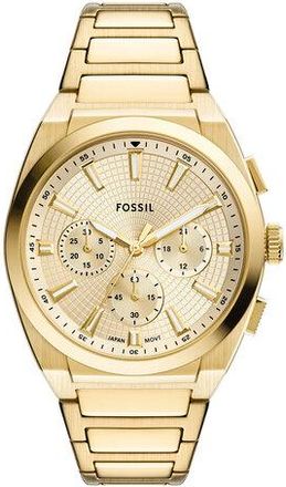 Fossil Uhr Everett Chronograph FS6119 Goldfarben