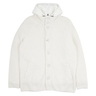 Herno Gestrickte Bomberjacke - - Jackets - Herren - Wei&szlig; - L
