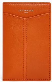 Le Tanneur Kartenetui Charlotte im Hochformat aus Glattleder
