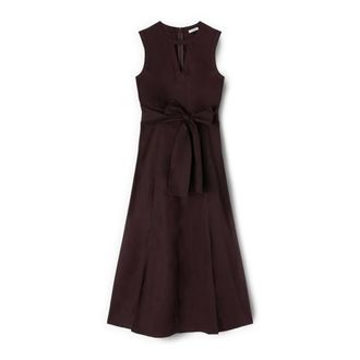 Motivi Robe Coupe A-line en Popeline - Femme - Robes - Brun - Taille: 34 FR