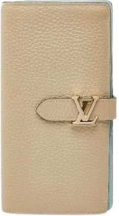 Louis Vuitton Portefeuille long (bi-pli) doccasion - Femme - Pre-owned - Beige - Taille: ONE Size