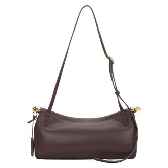 Estro & Luminara Femme, Sacs, Brun, Taille: ONE Size Sac Bandouli&egrave;re en Cuir