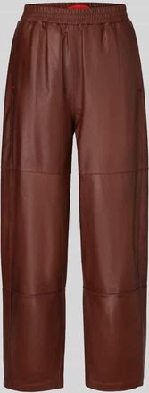 Max & Co. Regular Fit Lederhose aus Schafnappa mit Gummibund