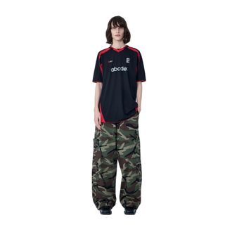 VETEMENTS Alphabet Football Jersey T-Shirt - - Sport - Herren - Schwarzk - S
