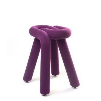 Moustache Tabouret rembourré Bold - Violet - Mousse - Designer Big Game