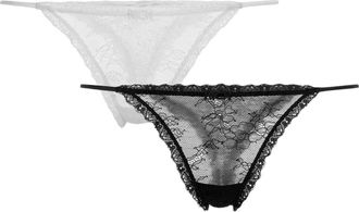 John Richmond Embroidered Lace Thong Pack - - Underwear - Damen - Mehrfarbig - M