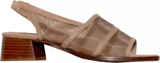 About Arianne Femme, Chaussures, Beige, Taille: 35 EU Colette Sandales &agrave; brides arri&egrave;re en daim avec empi&egrave;cements en maille