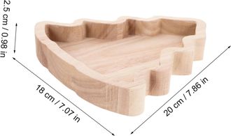 Hemobllo Holz-snacktablett in Weihnachtsbaumform Robust Und Langlebig Für Snacks Süßigkeiten Und Trockenobst Für Heimgebrauch Und Feiertage