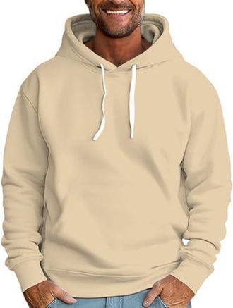 Generic Sweat a Capuche Homme Hooded Sweatshirt Sweats &agrave; Capuche Homme avec Imprim&eacute; Lettre et Cordon de Serrage pour Style D&eacute;tendu