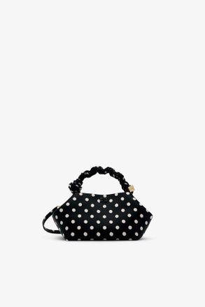 Ganni Kleine Bou-Tasche mit Punkten schwarz