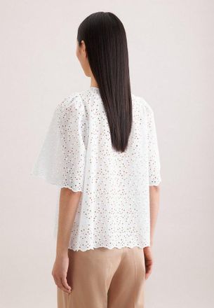 Seidensticker Klassische Bluse Tunika Stickerei