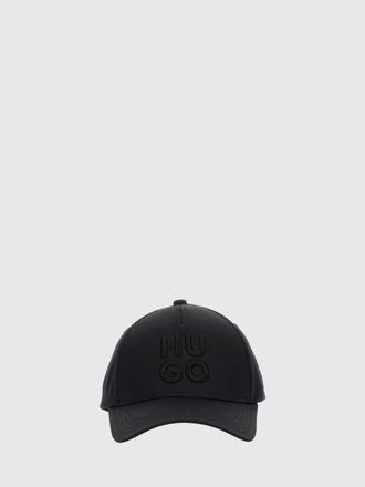 HUGO BOSS Casquette de baseball en coton avec visi&egrave;re rigide et logo brod&eacute; ton sur ton