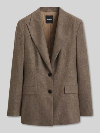 HUGO BOSS Slim Fit Longblazer aus Viskose-Mix Modell Jonahsa