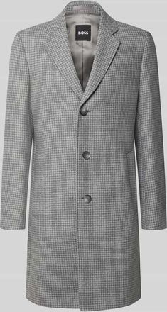 HUGO BOSS Regular Fit Wollmantel mit Allover-Muster Modell H-Hyde-Bib-E-264