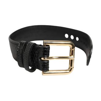Dolce & Gabbana Homme, Accessoires, Noir, Taille: ONE Size Classic Leather Belt
