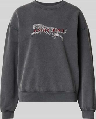 Anine Bing Sweatshirt mit Leopardenmotiv-Print