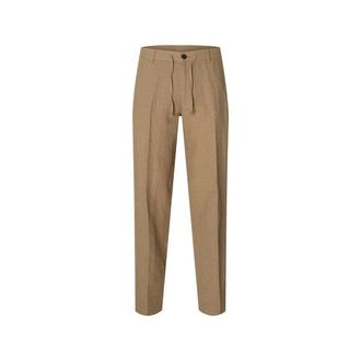 Selected Pantalon droit en lin et coton