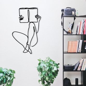 Hanah Home Stylish Black Decorative Metal Wall Accessory, 37.5 x 60 cm | 100% Metal, 1.2 mm Thickness | Perfect for Modern Home Decor & Unique Wall Art