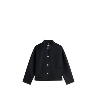 Tommy Hilfiger Veste courte &agrave; col montant en laine m&eacute;lang&eacute;e