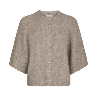 Neo Noir Femme, Pulls, Brun, Taille: 38 FR Amaya Fluffy Knit Cardigan