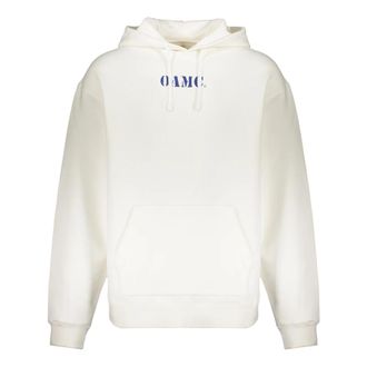 OAMC Baumwoll-Hoodie mit Front- und R&uuml;ckendruck - - Sweatshirts & Hoodies - Herren - Wei&szlig; - M