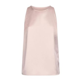 Liu Jo Pink Satin Top mit Schleife - - Tops - Damen - Rosa - XS