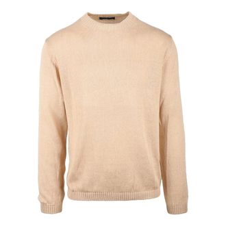 Daniele Fiesoli Homme, Pulls, Beige, Taille: L Maglioncino Girocollo