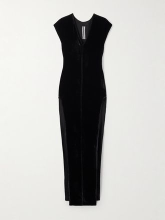 Rick Owens Arrowhead Robe Aus Samt - Schwarz