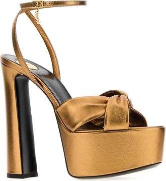 Saint Laurent Womens Franciane 85 San Metalpersian Scarpe Con Tacco High Heel Shoes