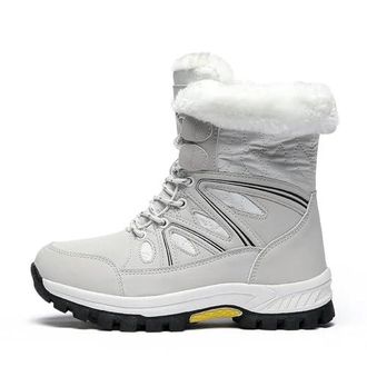 Generic JJDFW Bottes de neige dhiver pour femmes montantes d&eacute;contract&eacute;es pour garder au chaud en peluche douce cheville femmes antid&eacute;rapantes r&eacute;sistantes &agrave; lu