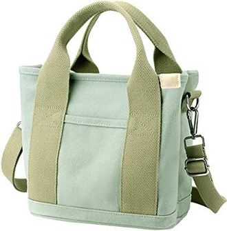 Generic Sac à bandoulière unisexe de grande capacité en toile pour appareil photo, Vert, Taille unique