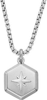 Fossil Collier pour hommes, chaîne en acier inoxydable
