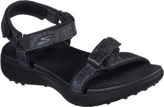 Skechers Womens 600 Spikeless Golf Sandals Shoe, Black, 12 M US