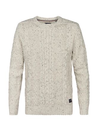 Petrol Industries Groß gestrickter Pullover Medford Herren - Weiß