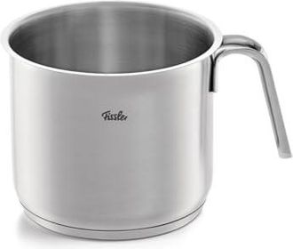 FISSLER Sveto/Edelstahl-Milchtopf (1,5 L, Ø 14cm) kleiner Kochtopf, unbeschichtet, Gasherd, Induktion