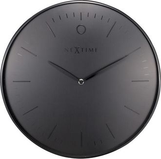 NeXtime Horloge Murale Glamour Ø40 Métal Noir NE-3235ZW