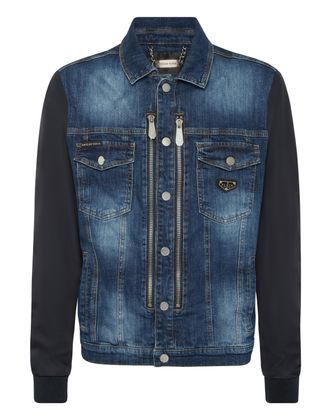 Philipp Plein Denim-Jacke College